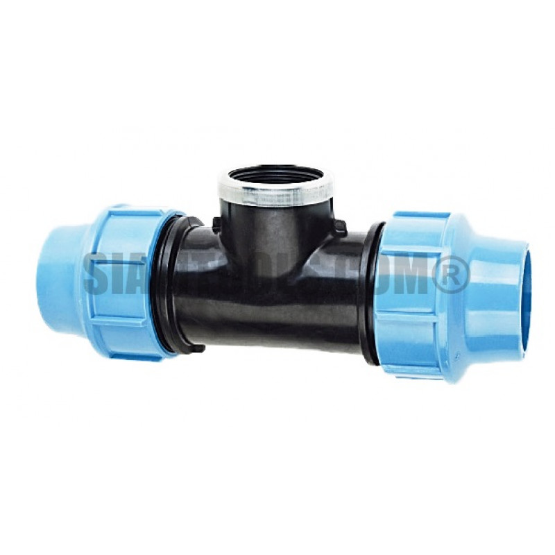 สามทางเกลียวใน สำหรับท่อ Hdpe แบบสวมอัด